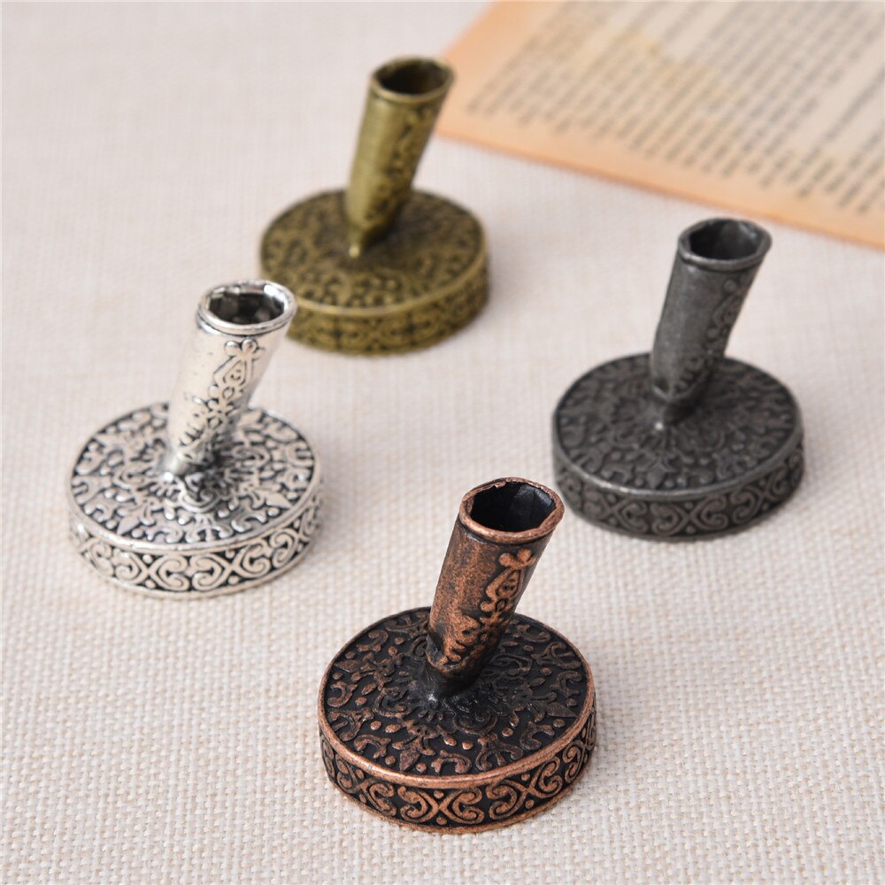 Vintage European Style Pen Holder with Metal Round... – Vicedeal