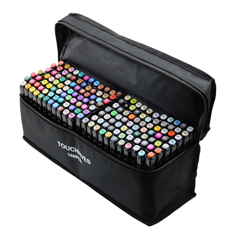 Art Marker Pen 12 36 48 80 168 Colors Double head ... – Vicedeal