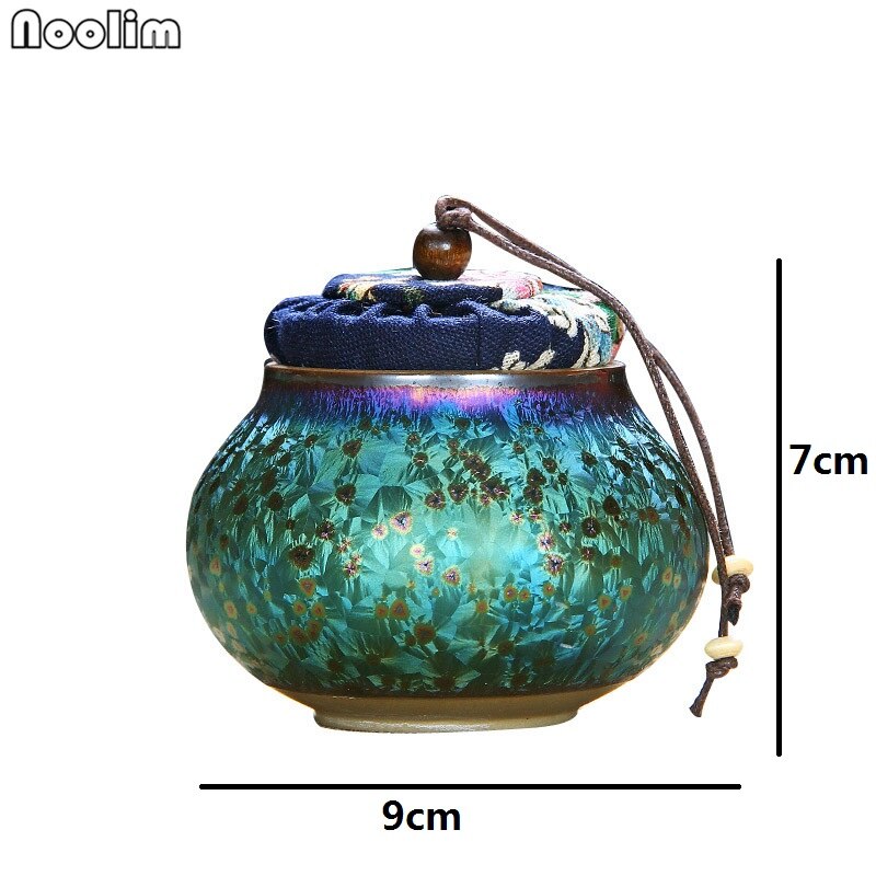 Ceramic Portable Tea Caddy Colorful Kiln Change Gl... – Grandado