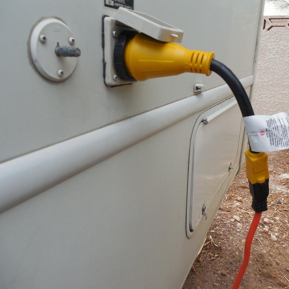 RV 125/250V 50 AMP Power Plug Twist Lock Inlet wit... – Vicedeal