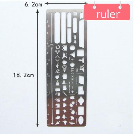 Vintage Portable Stainless Steel Stencils Hollow R... – Vicedeal
