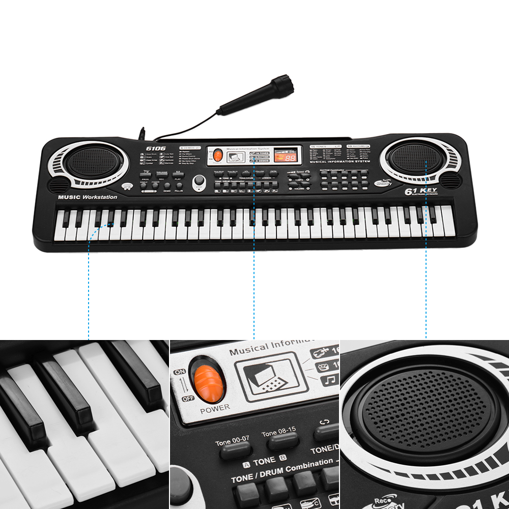 61 Keys Digital Music Electronic Keyboard Multifun... – Grandado