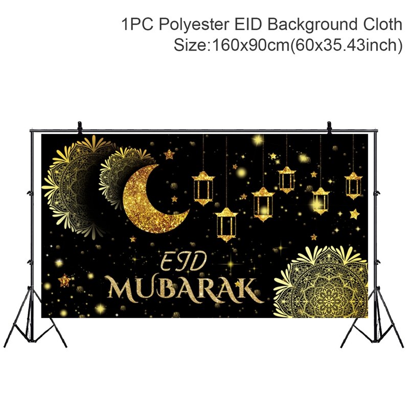 Eid Mubarak Photo Background Eid Moon Star Backdro... – Grandado