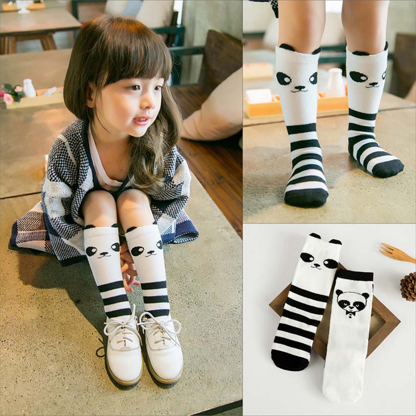 Girls Kids Boys Socks Long For Children Cute Cotto... – Grandado