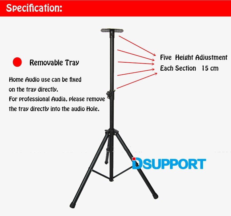 (1 pc ) 100CM 186CM 45kg adjustable universal meta... – Grandado