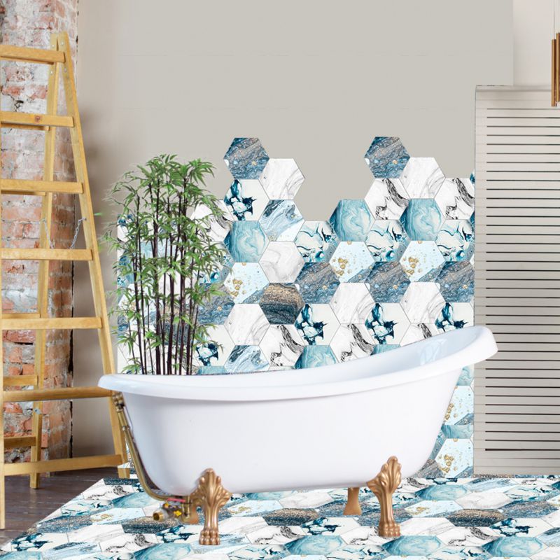 10 PCS Hexagon Retro Pattern Tile Floor Sticker PV... – Grandado