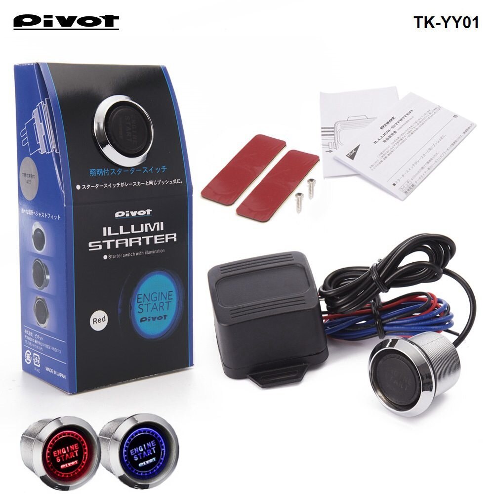 12V Rood/Blauw Led Auto Keyless Motor Start Drukkn... – Vicedeal