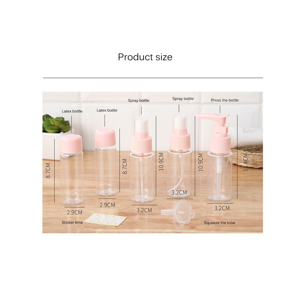 Navulbare Reizen Flessen Set Pakket Cosmetica Fles... – Vicedeal