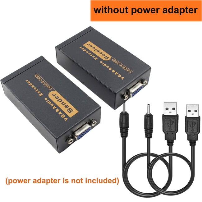 Extensor VGA de 1080P con cable de audio sobre cat... – Grandado