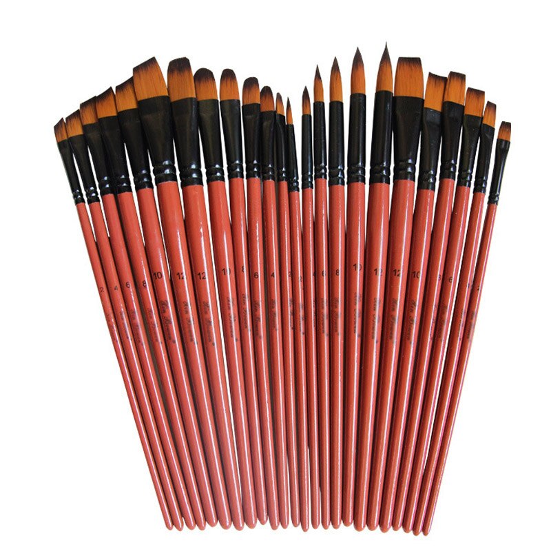 6Pcs Art Model Verf Nylon Haar Acryl Olie Aquarel ... – Vicedeal