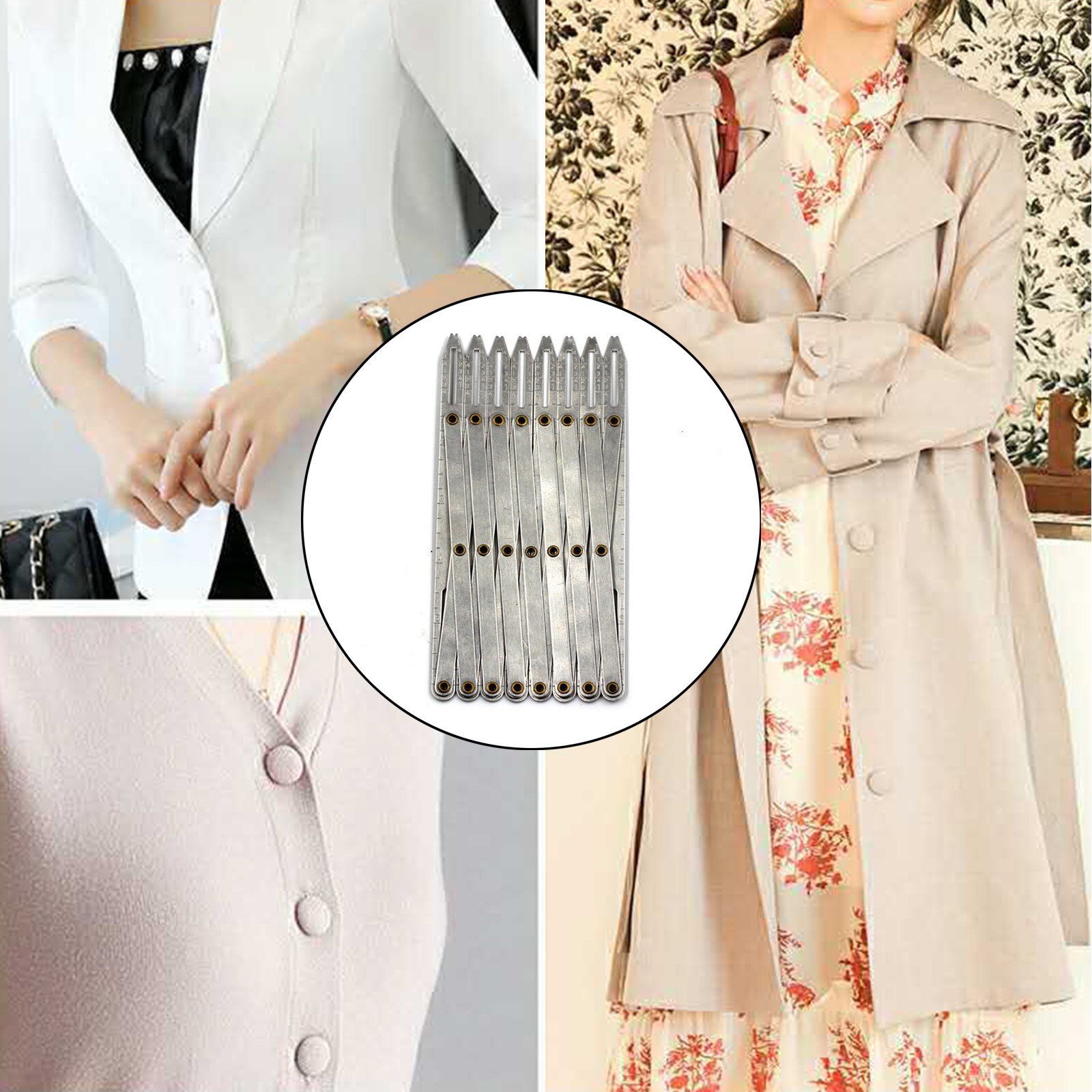 Styrregel aluminium expanderande sömnadsmätare lik... – Vicedeal