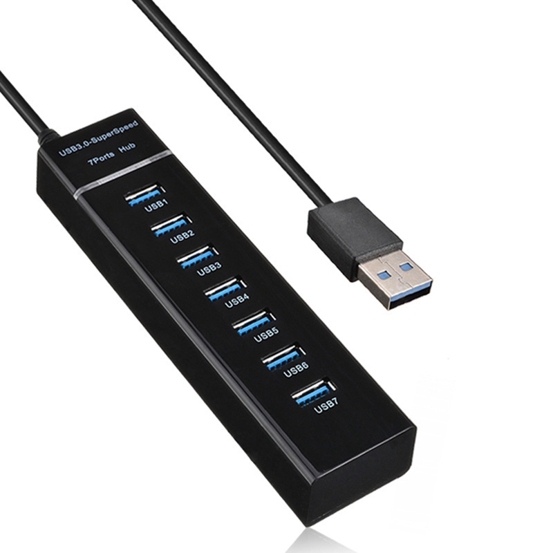 USB Hub, 7 Port USB 3.0 Hub LED Portable High-Spee... – Vicedeal