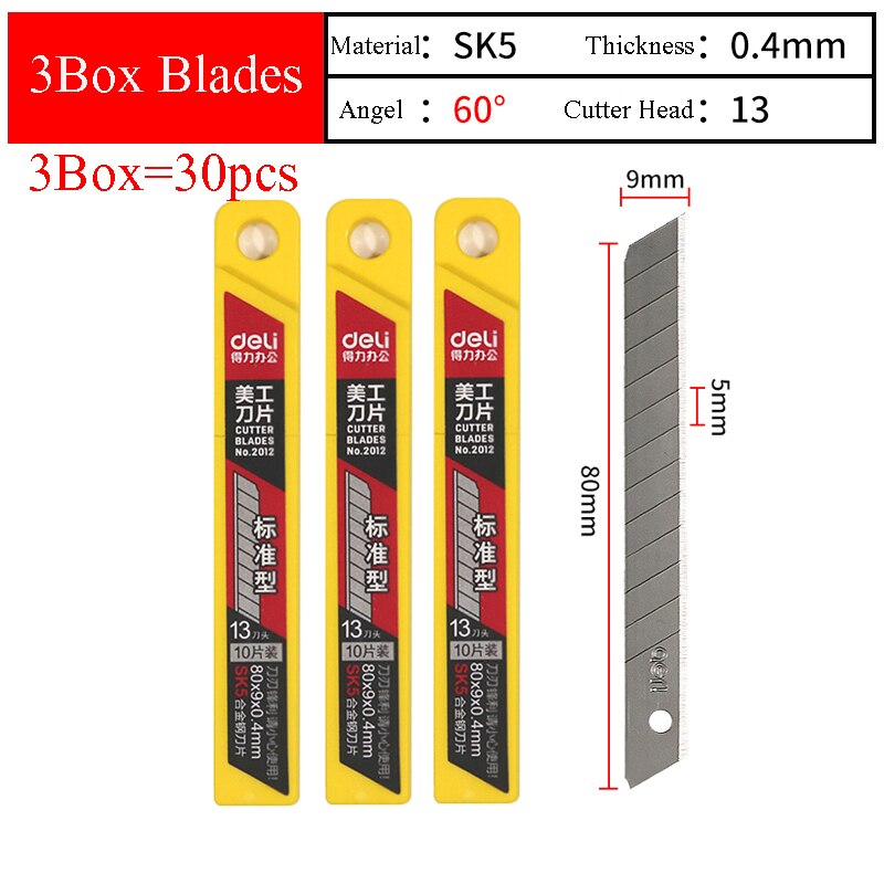 Deli Retractable Stationery Utility Knife Small Bo... – Vicedeal