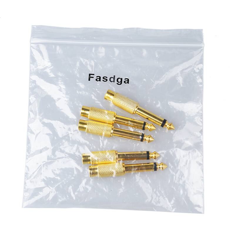 Fasdga 5pcs 6.35mm 1/4inch Male Mono Plug To RCA F... – Vicedeal