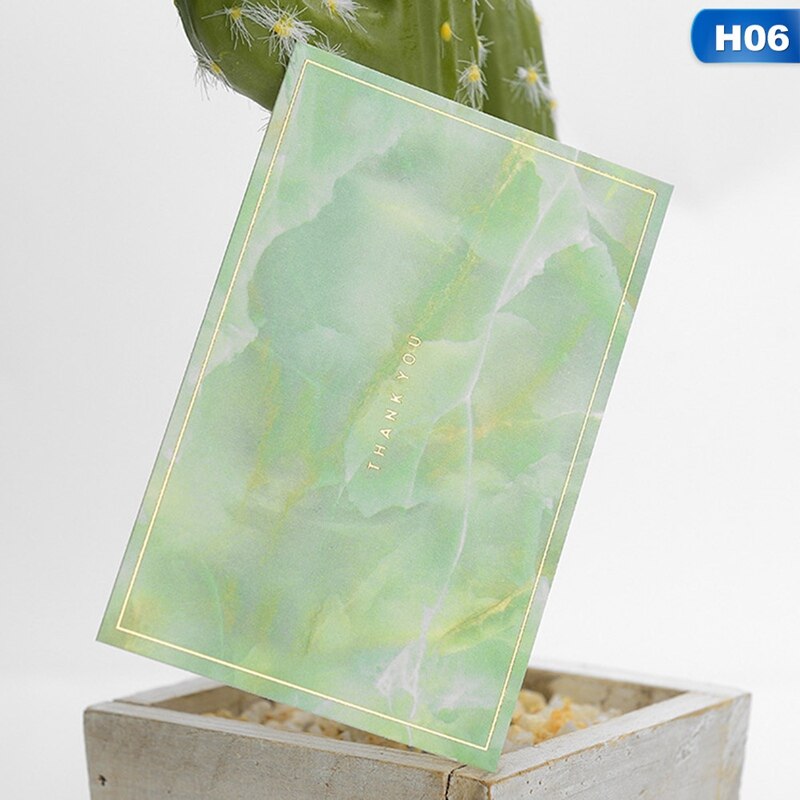 5pcs/set Mini Marbled Gold Stamping Cards Simple G... – Grandado