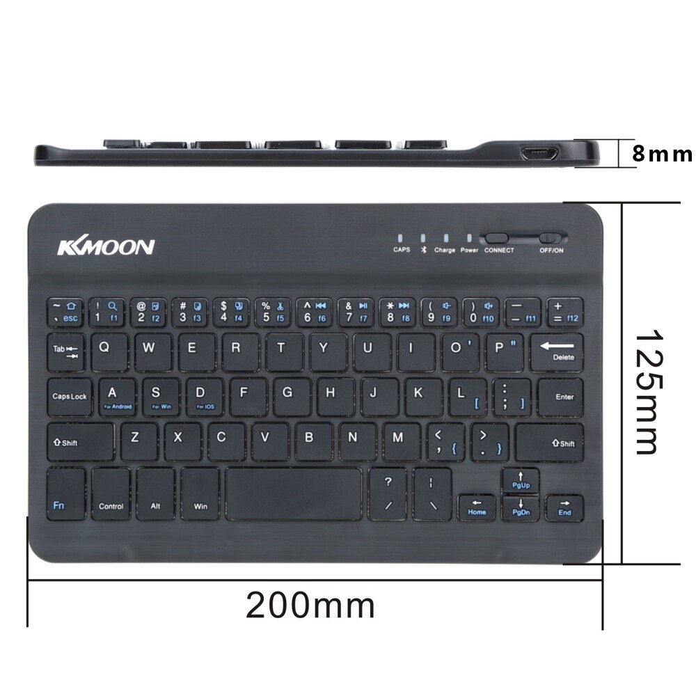 Kkmoon Toetsenbord 59 Toetsen Ultra Slanke Dunne M... – Vicedeal