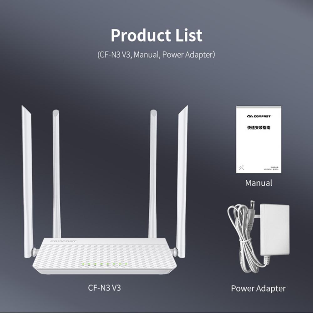 WiFi Router with 4 Antennas Dual-Band AC1200 Gigab... – Grandado