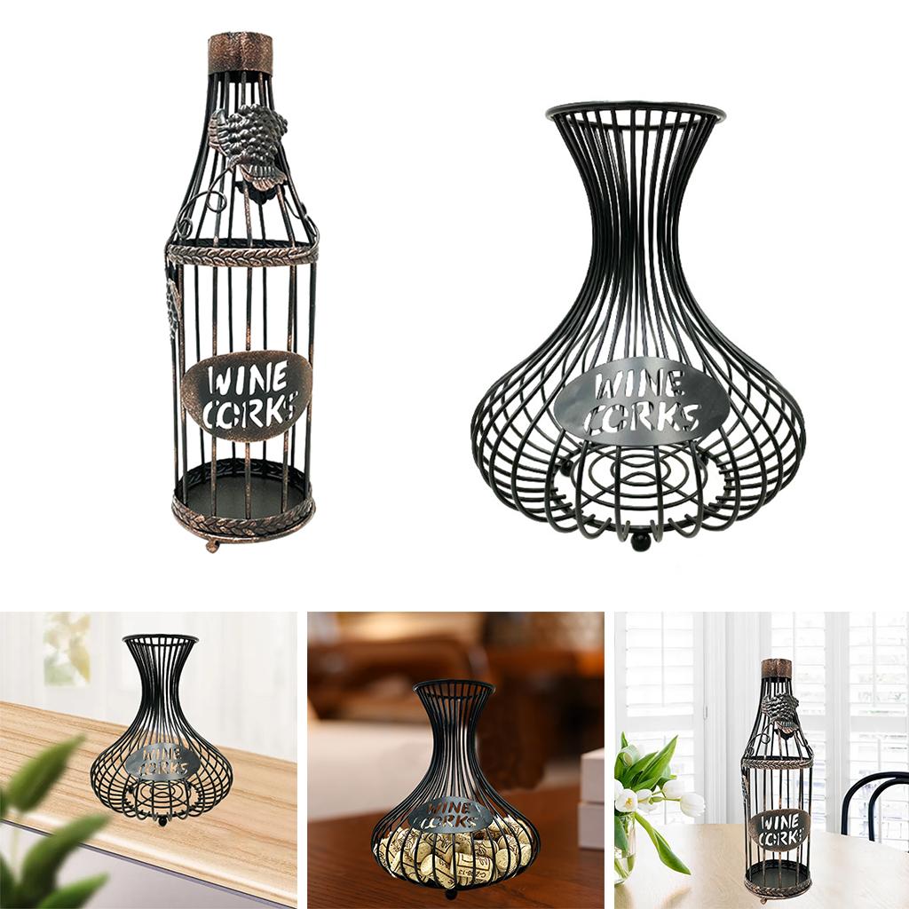 Fashionable Red Wine Bottle Cork Storage Basket Ta... – Grandado