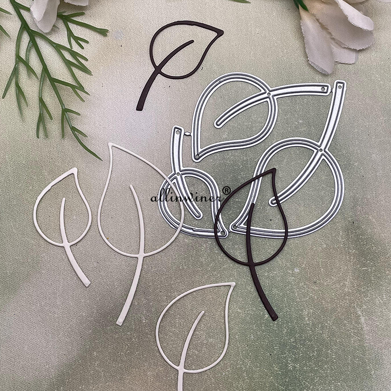 3Pcs Leaf decoration DIY Craft Metal Cutting Die S... – Grandado
