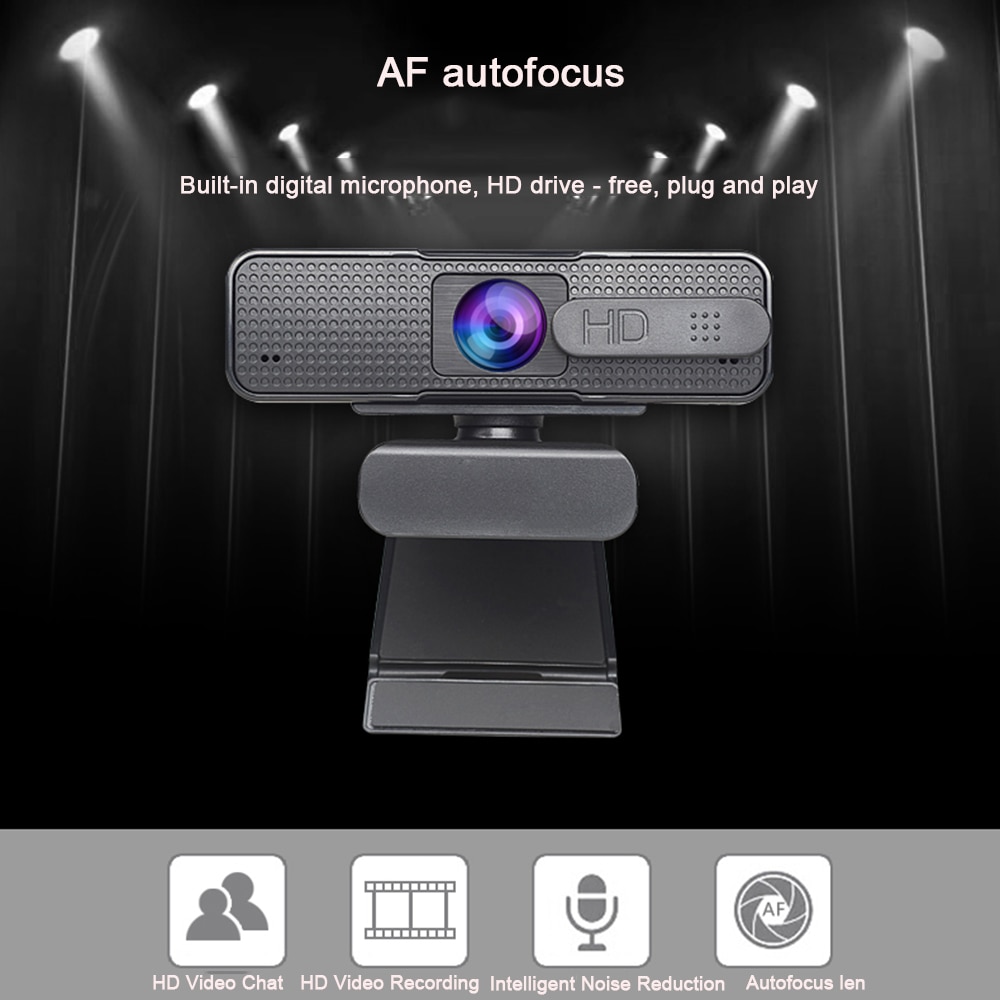 Autofocus Webcam 1080P Caméra Web Avec Microphone ... – Grandado