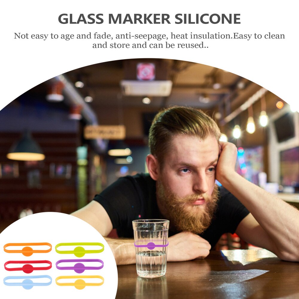 24Pcs Hawaiian Siliconen Cup Glas Markers Party Gl... – Grandado