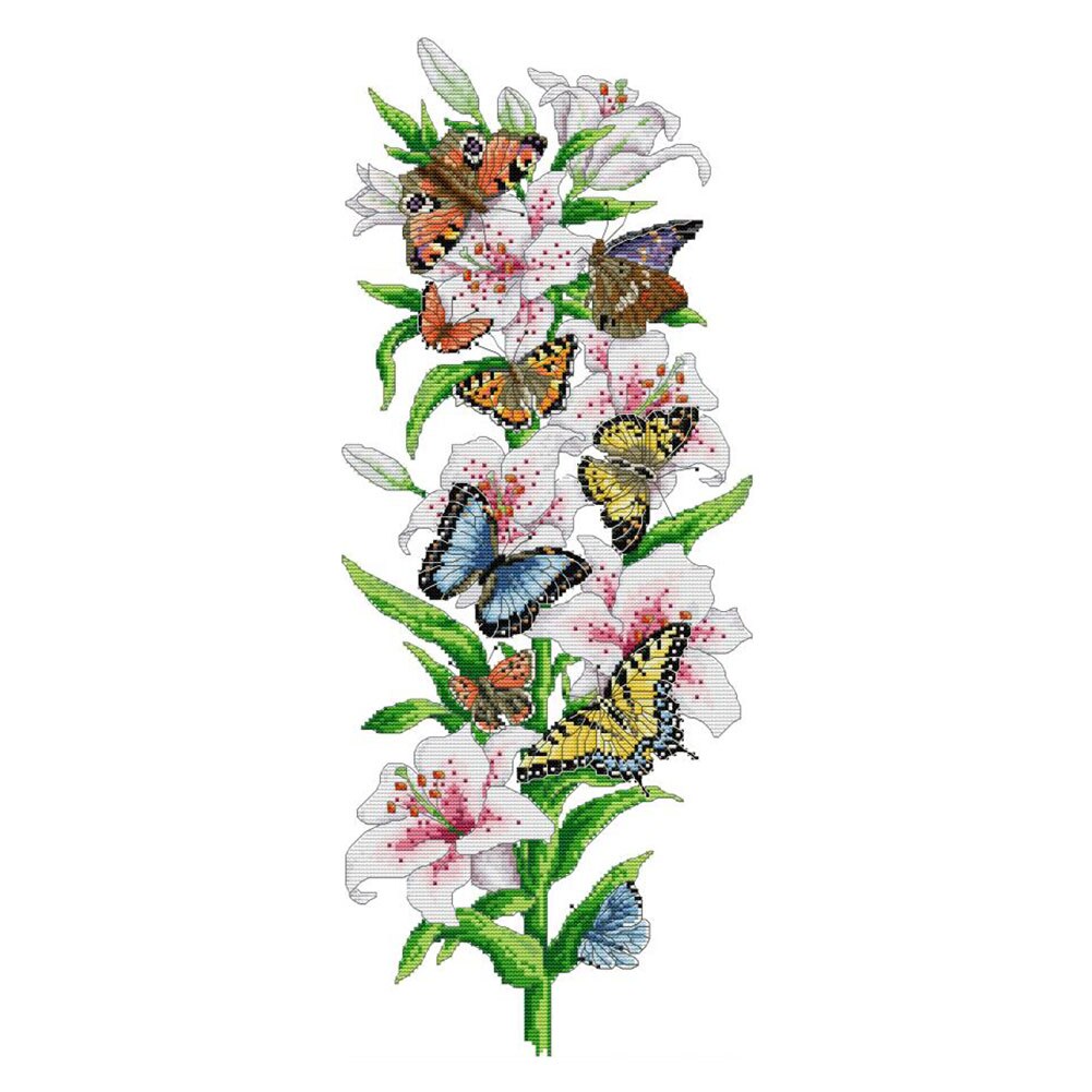 Eco-cotton Thread 11CT Stamped Print DIY Plant Flo... – Grandado