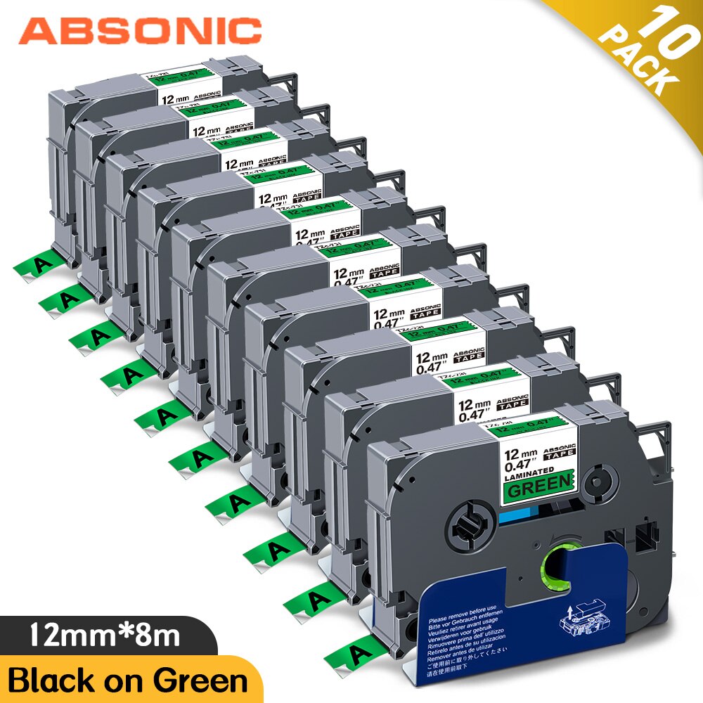 Absonic 10PK 12Mm Tze Tze-731 Gelamineerd Label Ta... – Grandado
