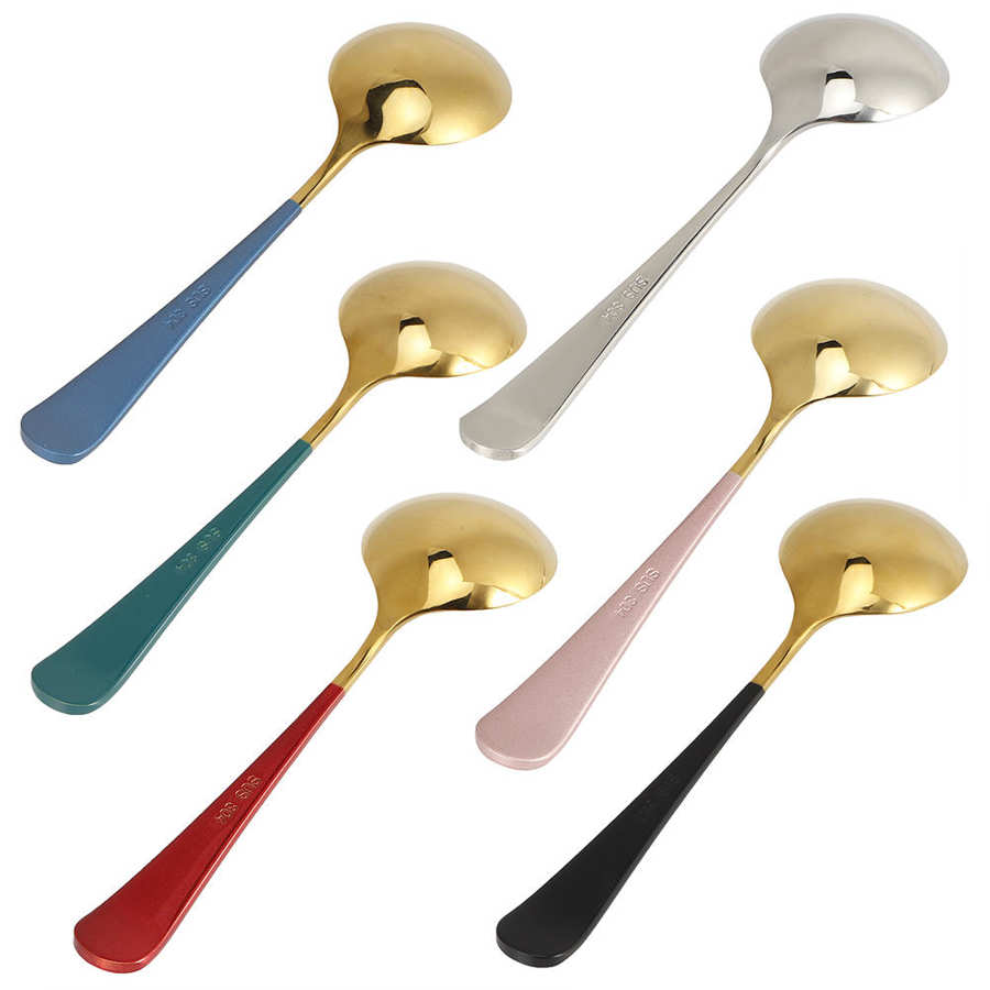 5Pcs Rvs Soeplepels Kinderen Lepel Eetlepel Bestek... – Grandado