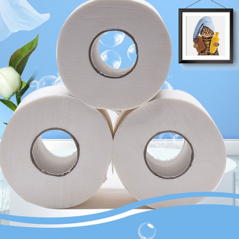 Toallitas blancas de papel higiénico de cuatro cap... – Grandado