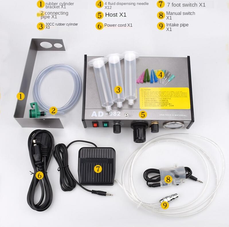 AD-982 Semi-Auto Glue Dispenser PCB Solder Paste L... – Grandado