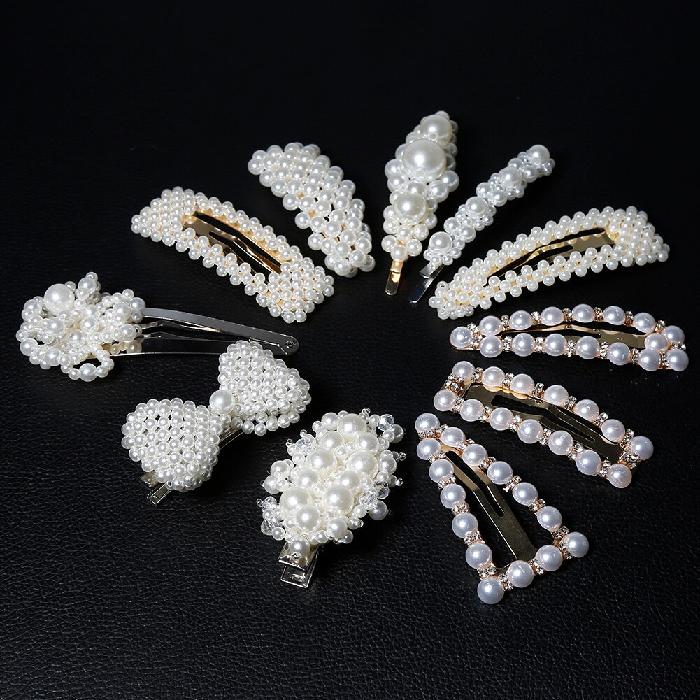 1PCS Brand Pearl Hair Clip Women Hair Barrette Sti... – Grandado