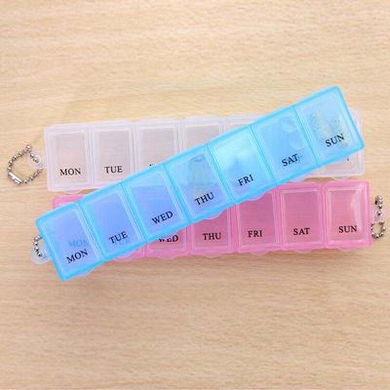 7 Grids 7 Days Weekly Candy Pill Case Medicine Tab... – Vicedeal