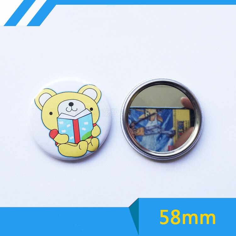 58mm 100Sets Mirror Button Supply Materials for Ba... – Grandado