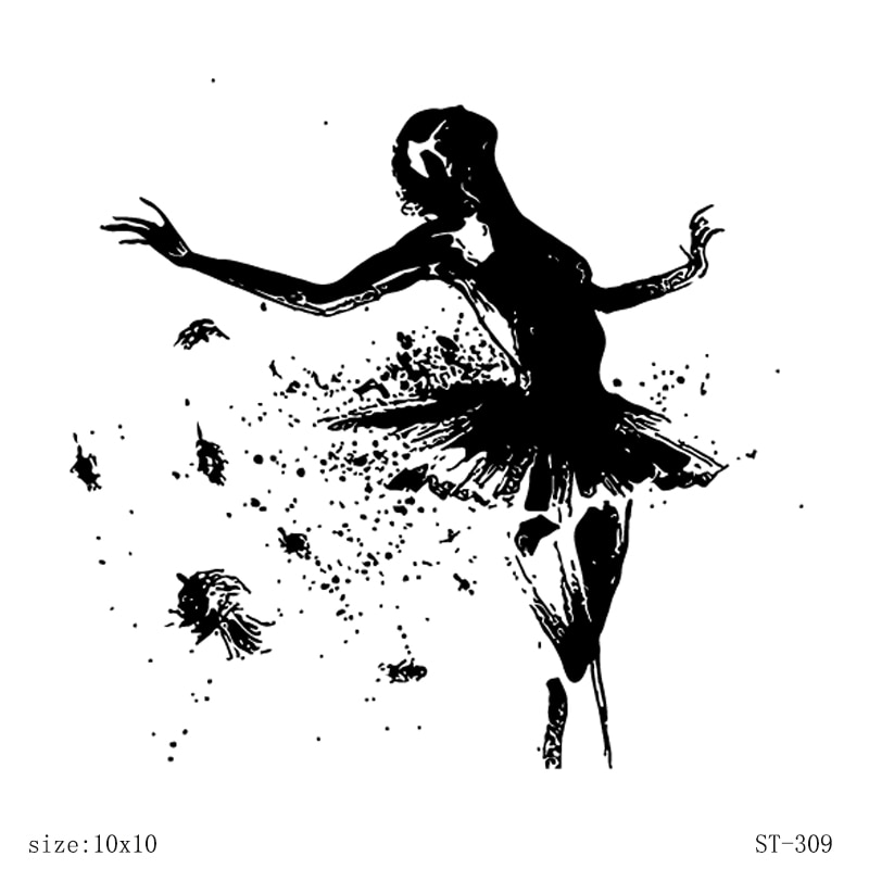 AZSG Pretty Ballet Dancer Clear Stamps For DIY Scr... – Grandado