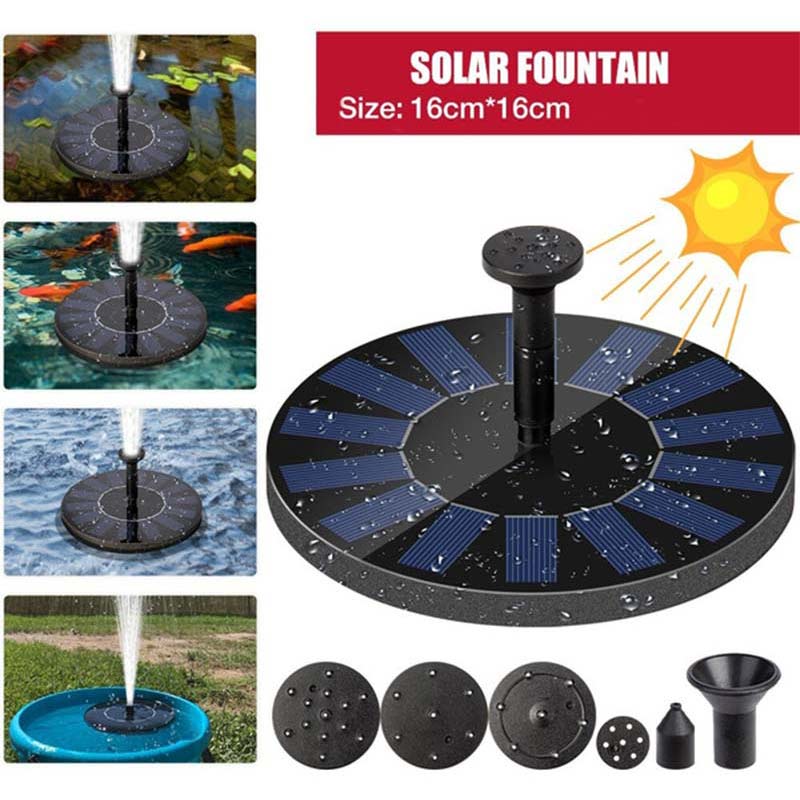 Solar Fontein Pomp Floating Solar Vogel Bad Waterp... – Grandado