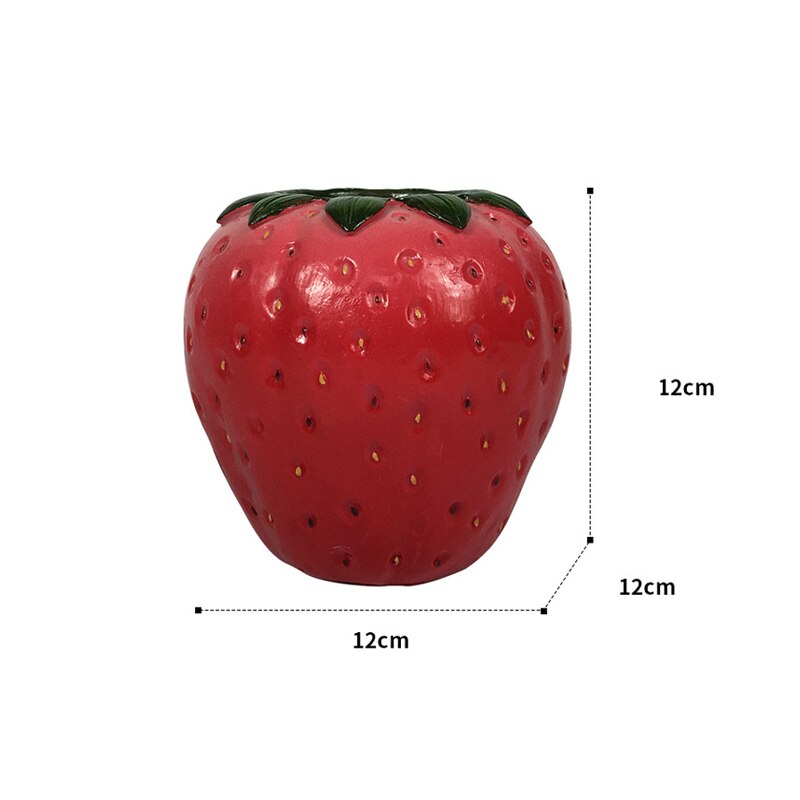 Strawberry Shape Flower Vase Simulation Fruit Vase... – Grandado