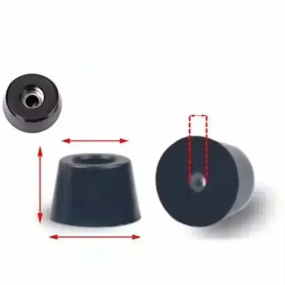 Black Rubber Feet Chair Floor Protector Non-slip F... – Grandado