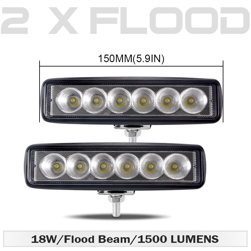 LED licht Bar 48W 18W 42W LED fahren lampe Für 4x4... – Grandado