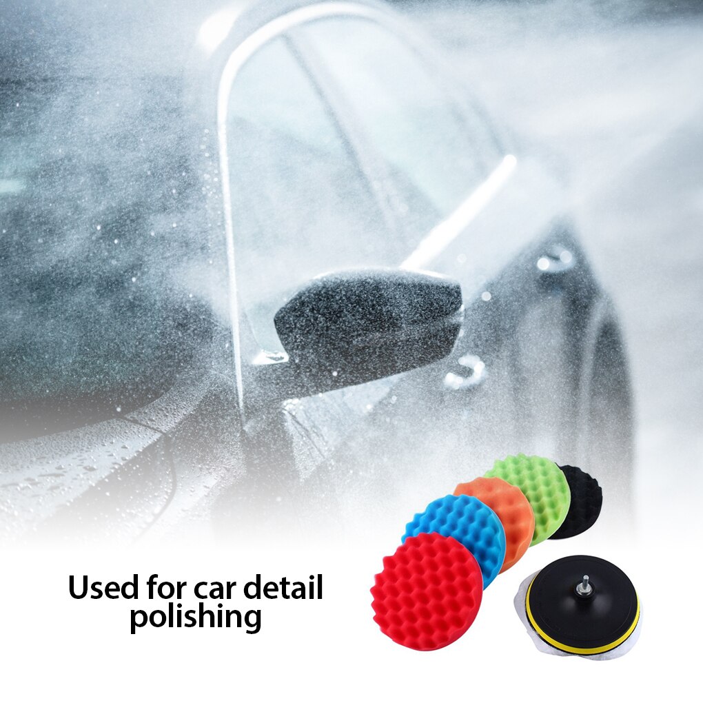 8 Stuks Auto Polijsten Pads Set Wax Zelfklevende P... – Grandado
