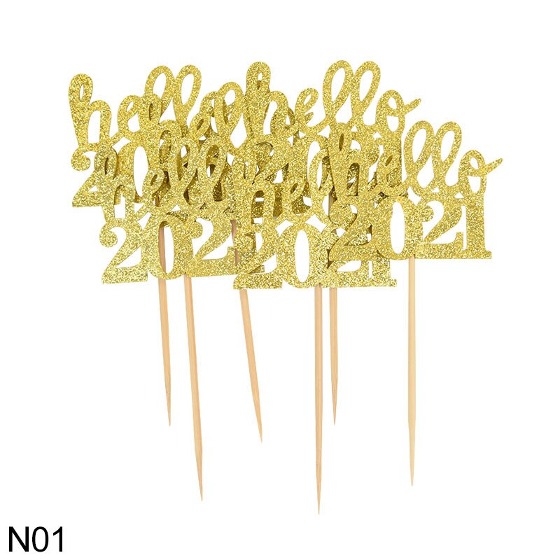 12 Stks/partij Rose Gold Hello Cake Topper Cup Cak... – Vicedeal