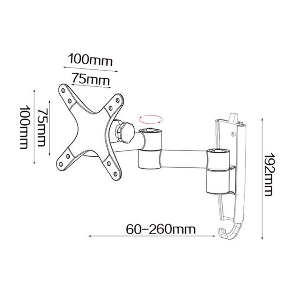 For 13 to 27 Inch Screen Monitor Wall Mount Bracke... – Vicedeal