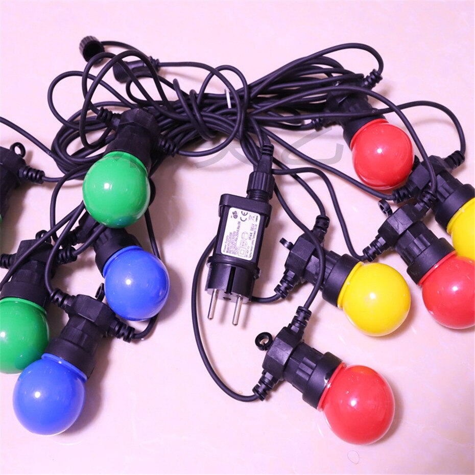 G50 Globe String Lights Backyard Patio Lights Hang... – Grandado