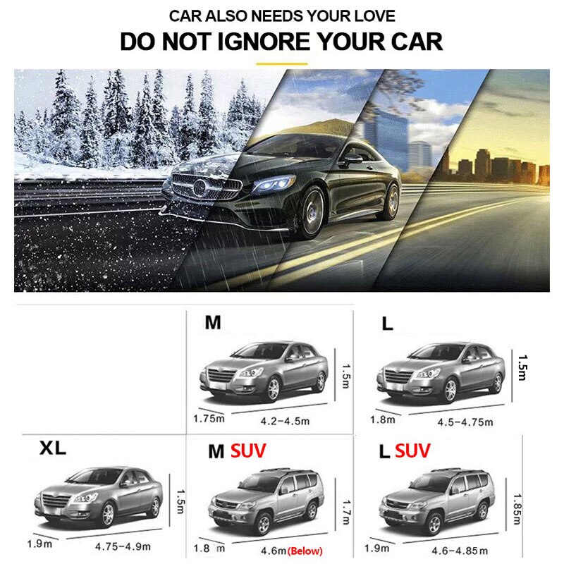 Waterproof Car Covers Universal Outdoor Auto Full ... – Grandado