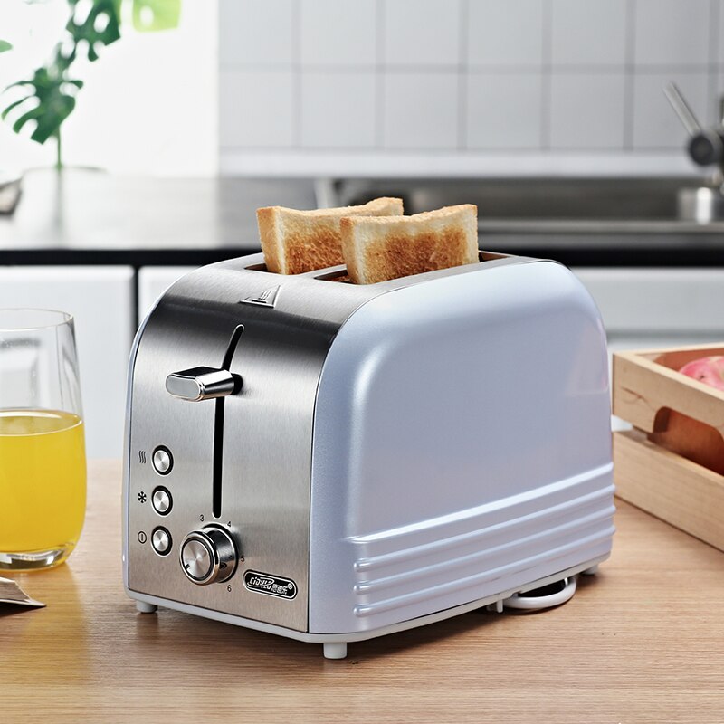 Pearl blue Mini automatic dormitory toaster stainl... – Vicedeal