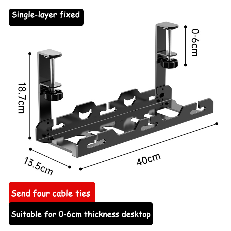 Under Desk Cable Management Tray No Drilling Exten... – Vicedeal
