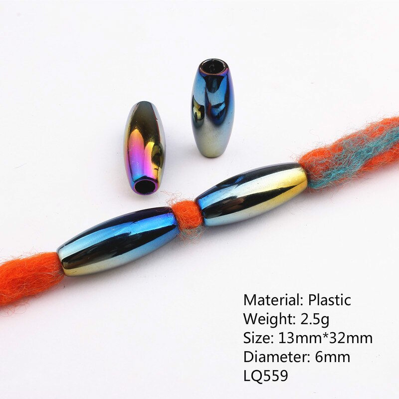 10 Pcs/set Plastic Hair Braid Dread Dreadlock Bead... – Vicedeal