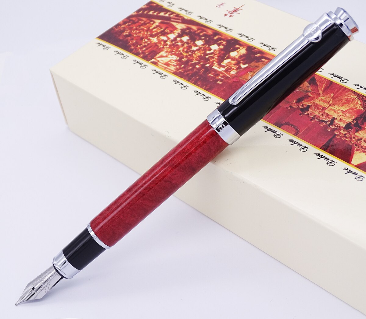 Duke Celluloid Red Fountain Pen Beautiful Quicksan... – Vicedeal