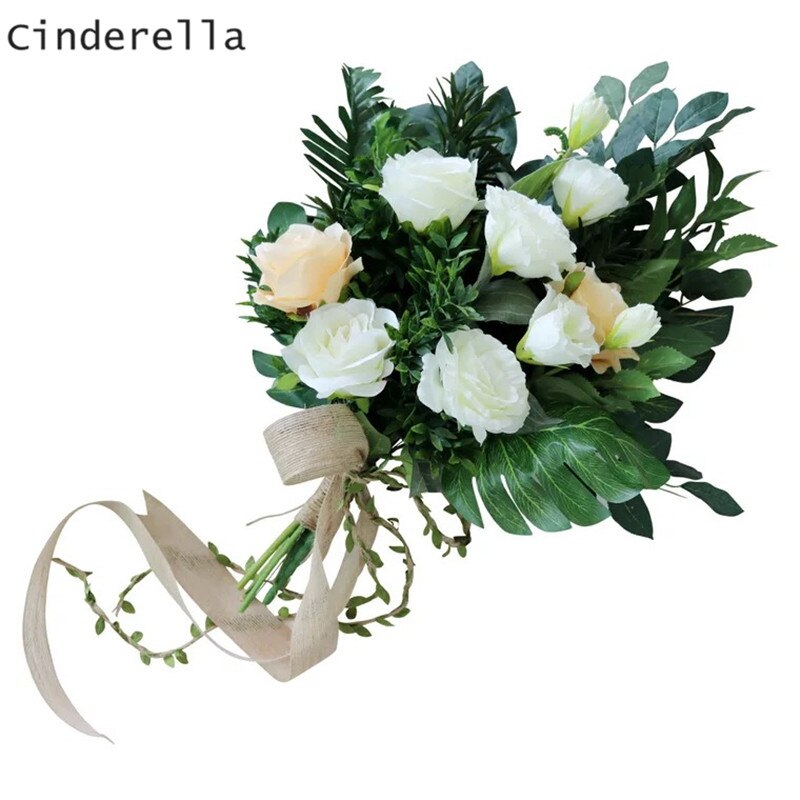 Cinderella Water Champagne Wedding Bouquets Bridal... – Vicedeal