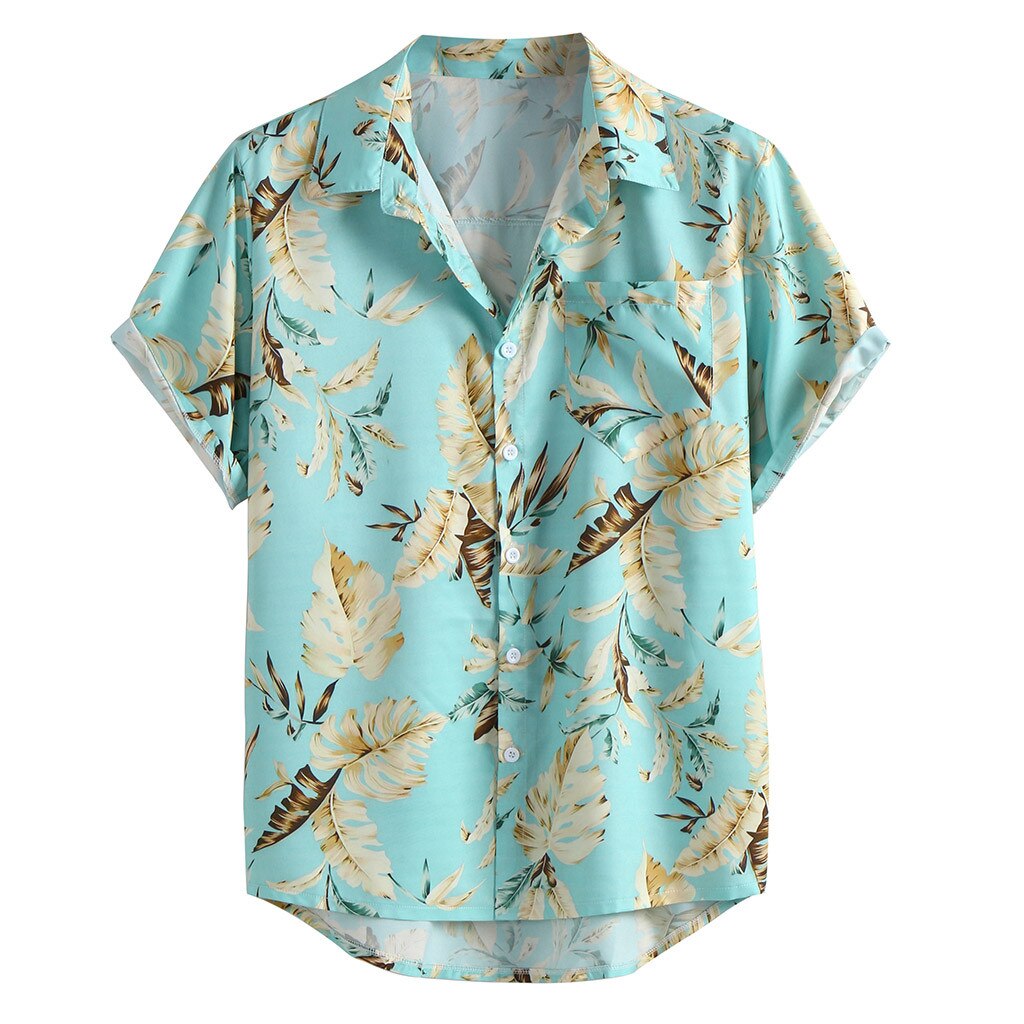 Zomer Heren Shirts Hawaii Strand Shirts Blouse Top... – Vicedeal