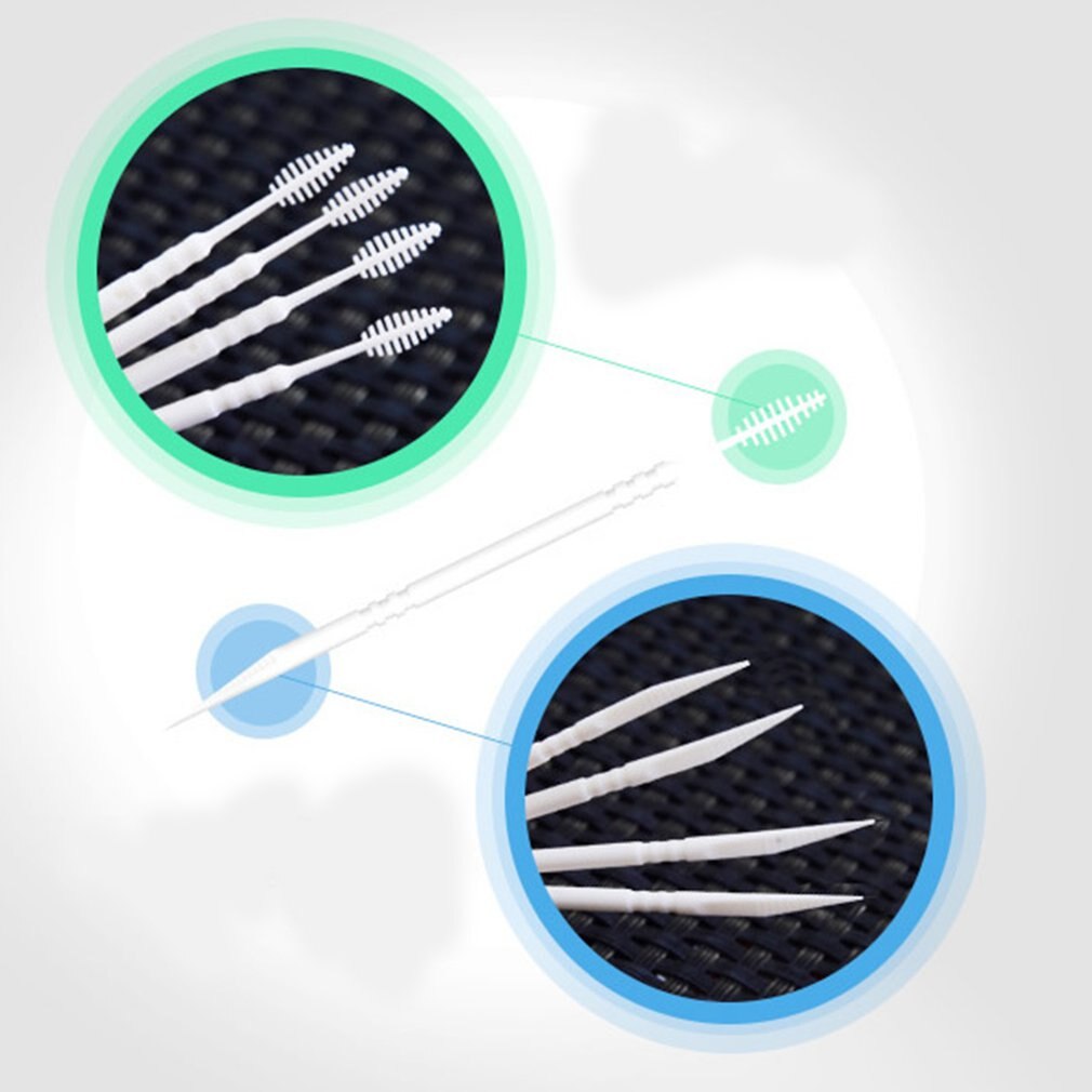 50pcs Portable Double Head Brush Tooth Picks Floss... – Grandado